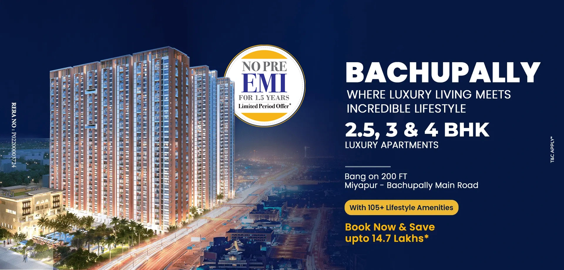 Luxury Flats for Sale in Bachupally | Urbanrise On Cloud 33